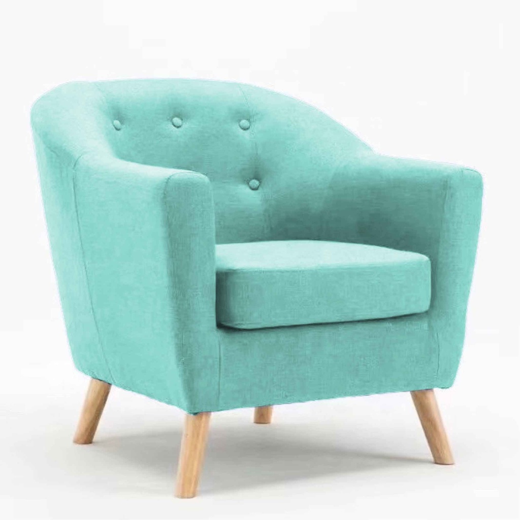 SILLA POLTRONA AR-1805/QH-8805# TELA CON PATA COLOR NATURAL | Econoprecios